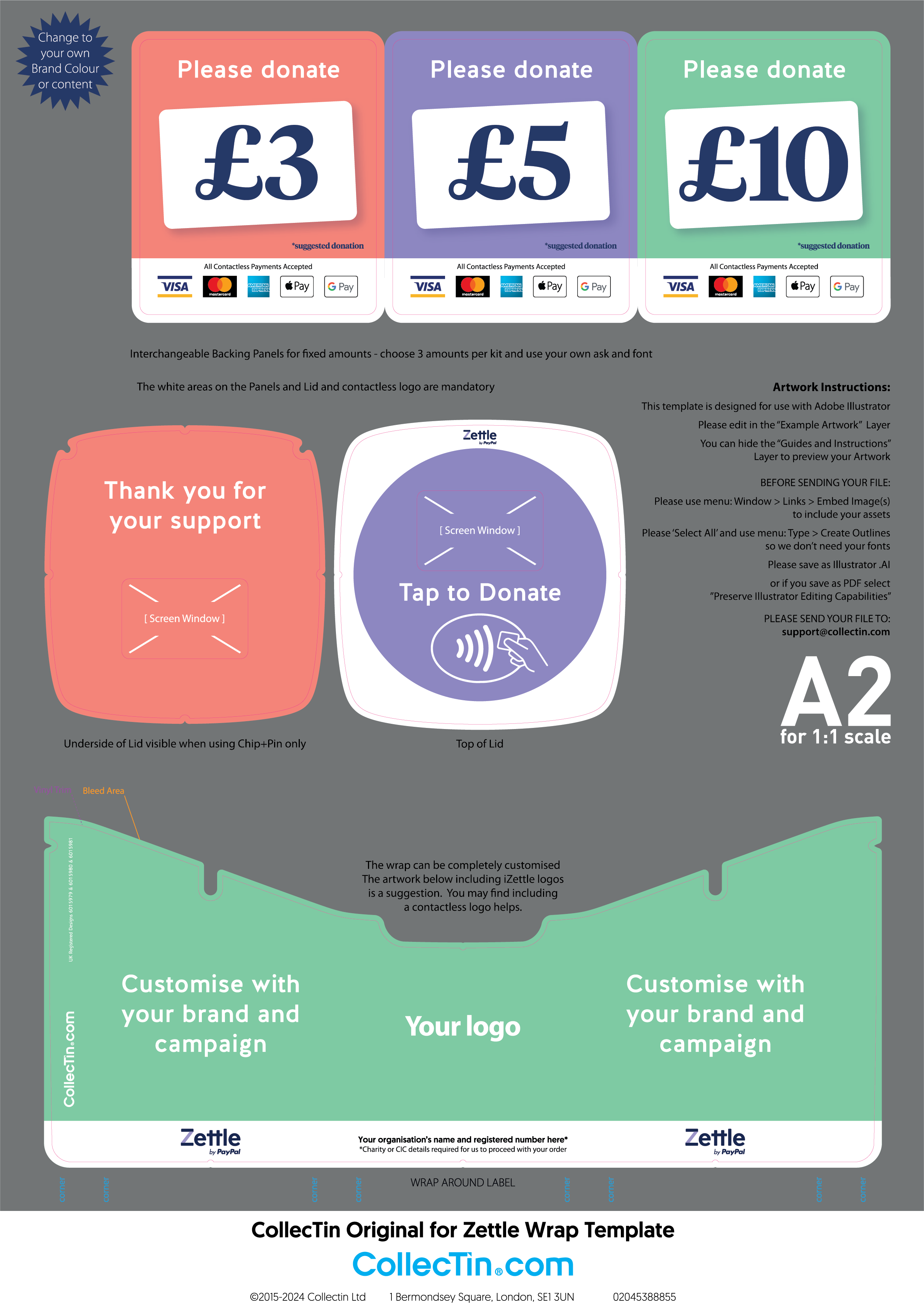 CollecTin® Solo and Original - Basic Wrap Design Service